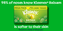 Kleenex® Balsam Tissues Mega Pack | Kleenex®